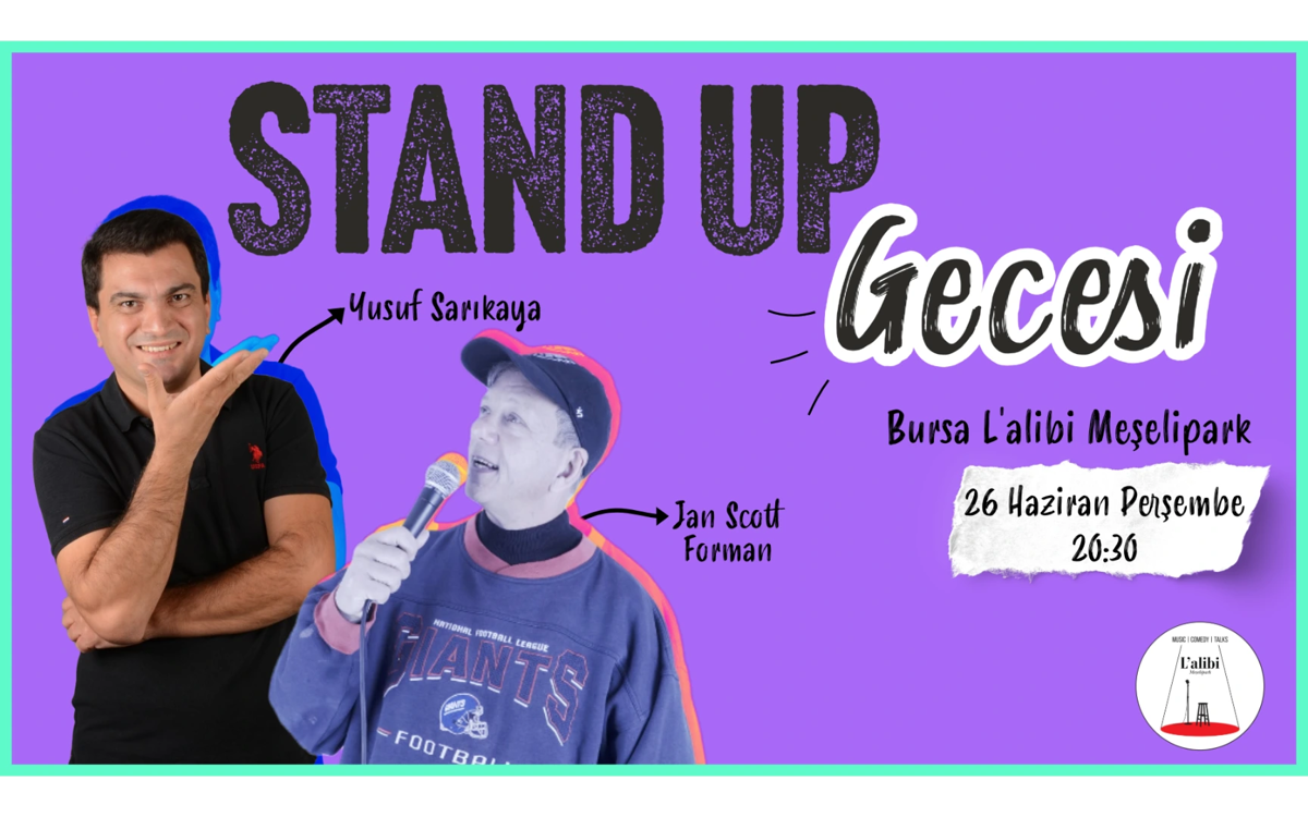 Jan Scott Forman Yusuf Sarıkaya Stand Up Bursa biletleri | Bubilet