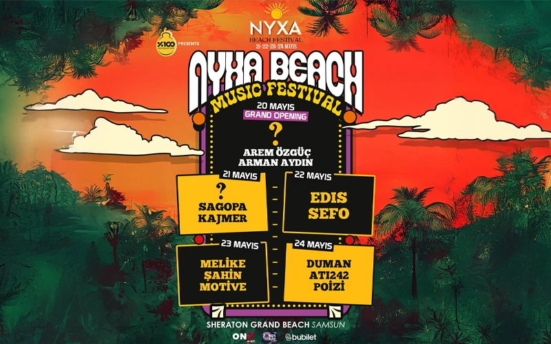 NYXA Beach Festival - Samsun Samsun biletleri | Bubilet
