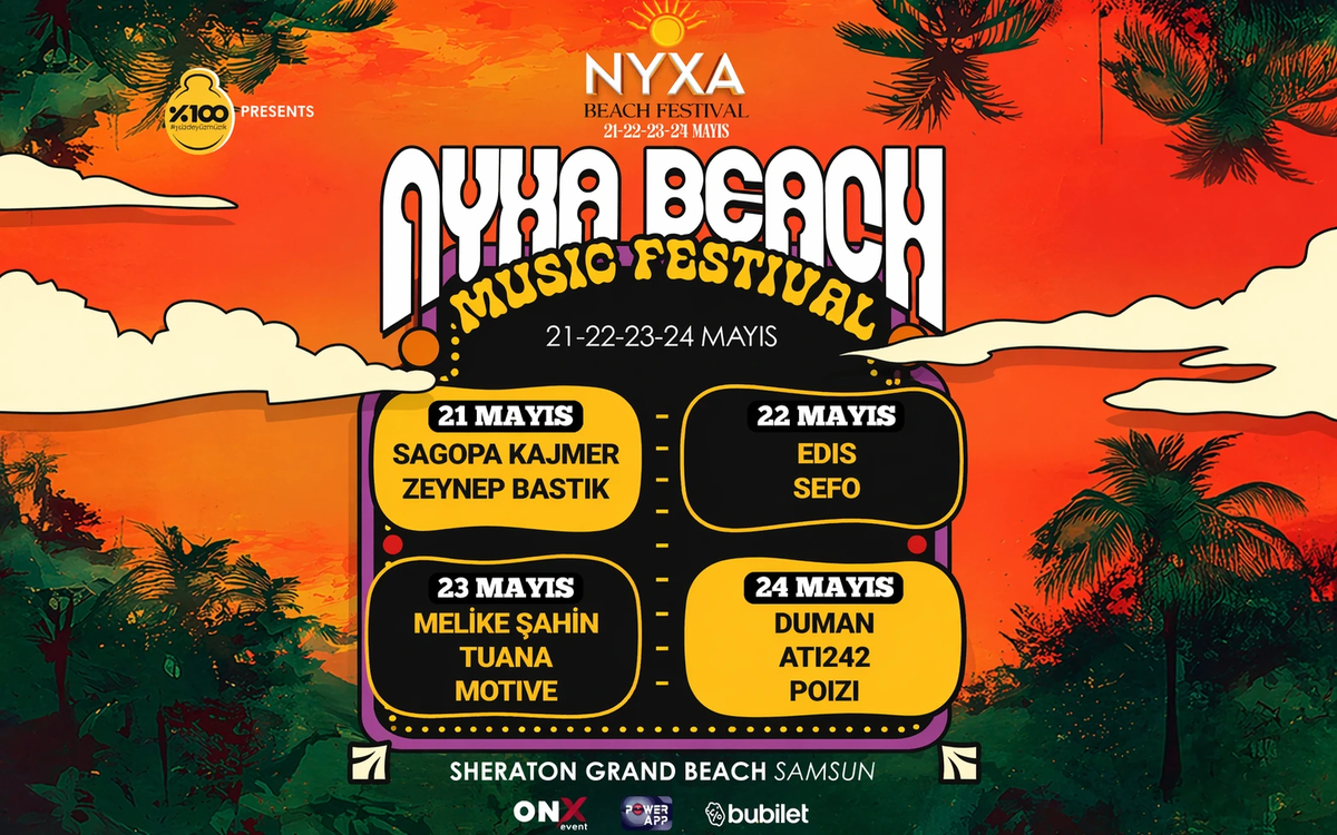 NYXA Beach Festival - Samsun Samsun biletleri | Bubilet