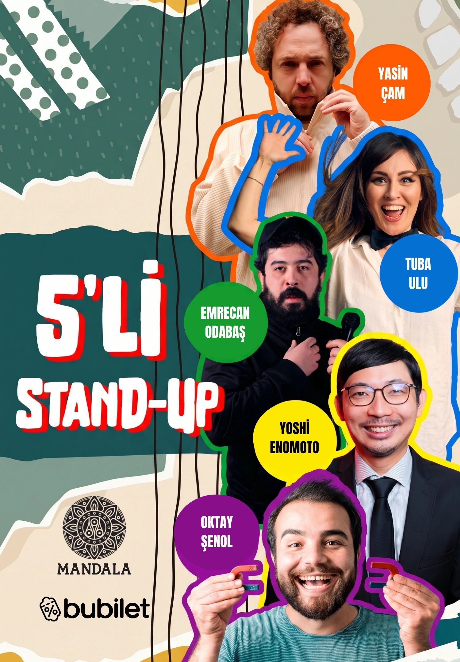 5'li Stand Up Etkinliği Nevşehir biletleri | Bubilet