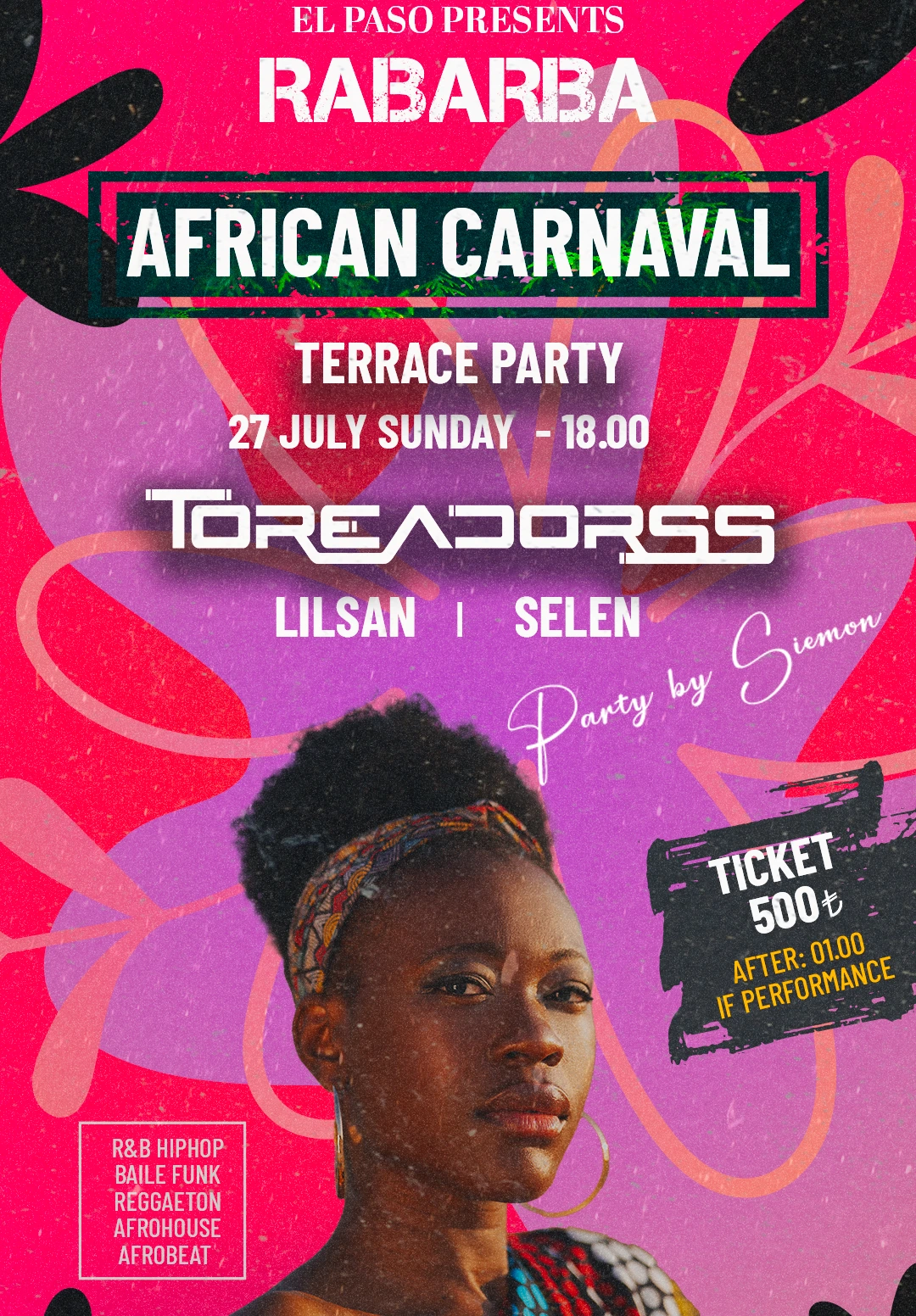 African Karnaval // 27 Temmuz 2025 // Rabarba - Ankara — konserlist