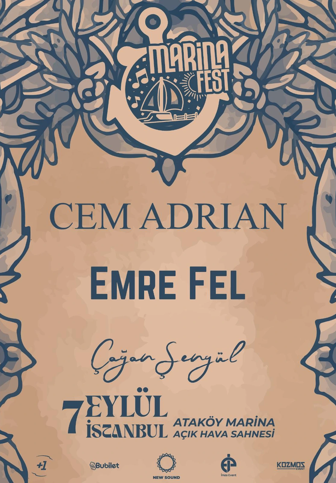 Marina Fest / Cem Adrian- Çağan Şengül - Emre Fel // 7 Eylül 2024 ...